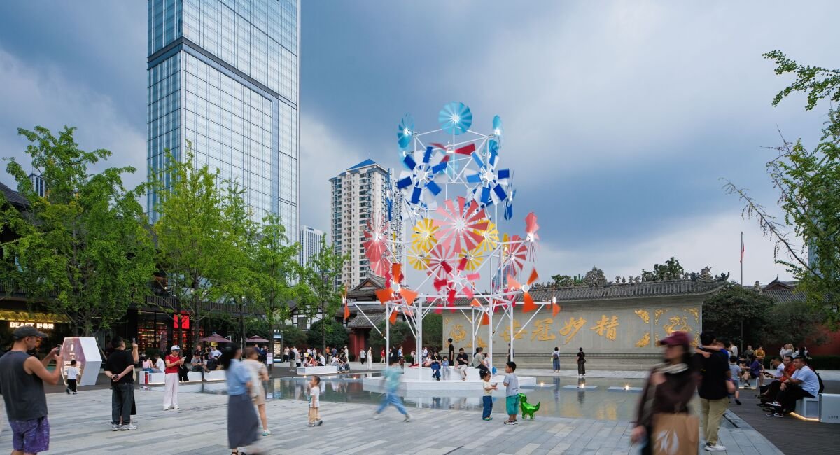 Isabel + Helen's 'In Flow': A Mesmerizing Windmill Installation at ...